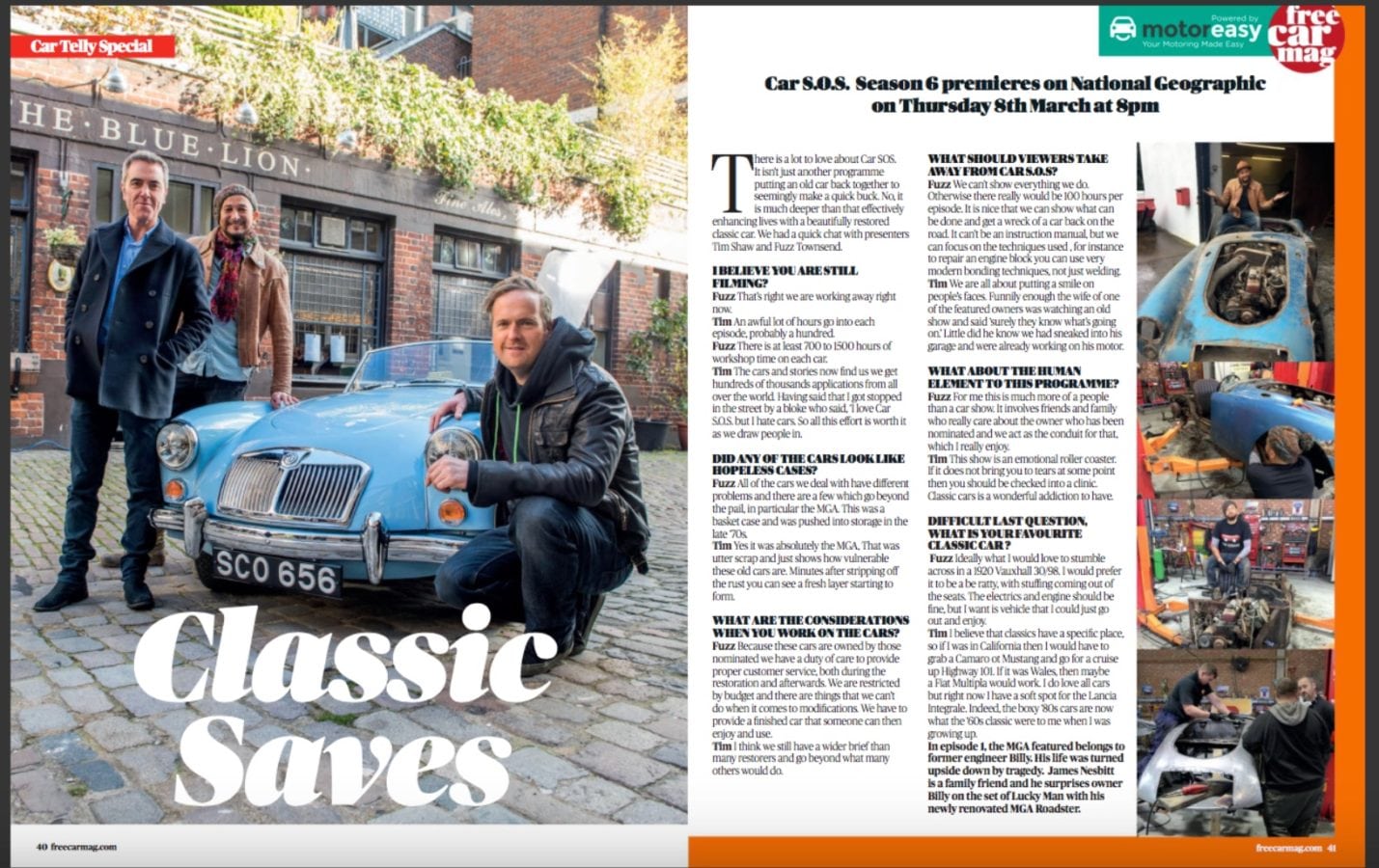 CAR S.O.S. Read our interview and watch the show - Free Car Mag